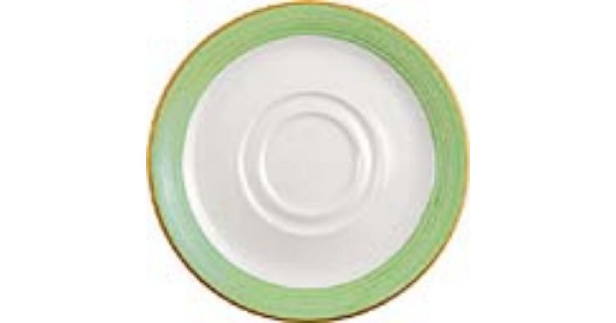 Steelite Rio V2863 Green Low Cup Saucers 145mm (Pack of 36) - Catering ...