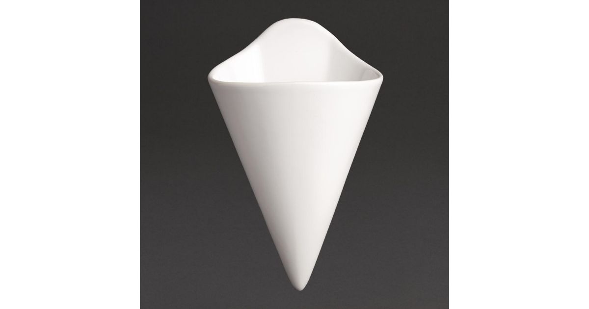 Olympia CL146 Porcelain Cone for Lining Wire Chip Cone - Catering ...