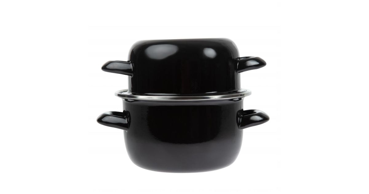 Olympia Enamel CF269 Mussel Pot Small - Catering Appliance Superstore
