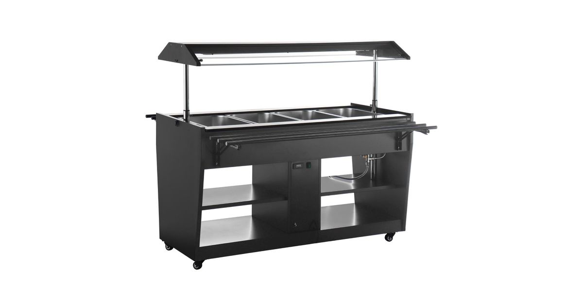 Buffalo Heated Buffet Bar Black