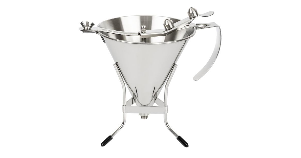 De Buyer DN906 Stainless Steel Automatic Piston Funnel 1.5 Ltr ...