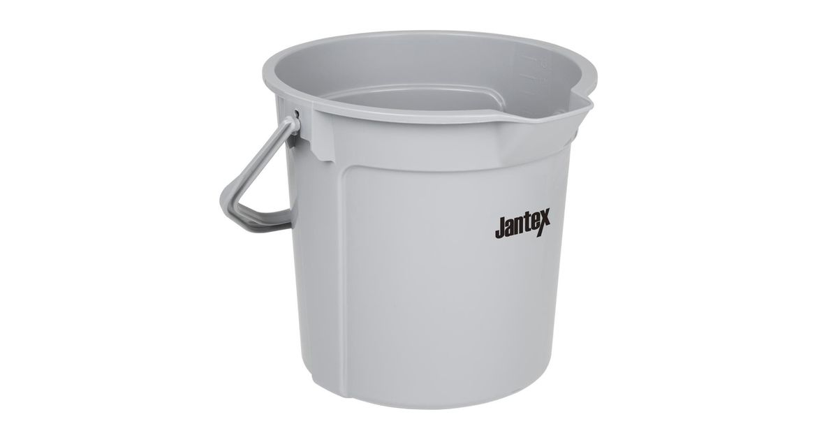 Jantex FU589 Graduated Bucket with Pouring Lip Grey 14 Ltr - Catering ...