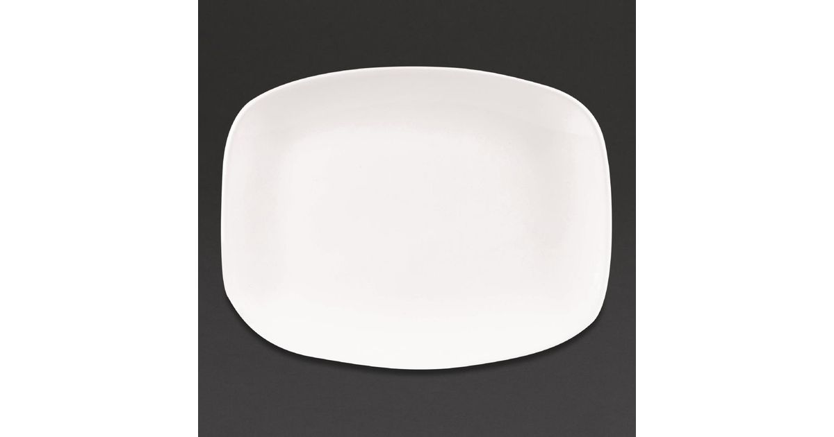 Churchill X Squared DW341 Oblong Plates White 202 x 261mm (Pack of 12 ...
