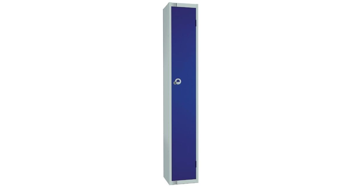 Elite Lockers W944-CS Single Door Camlock Locker with Sloping Top Blue ...