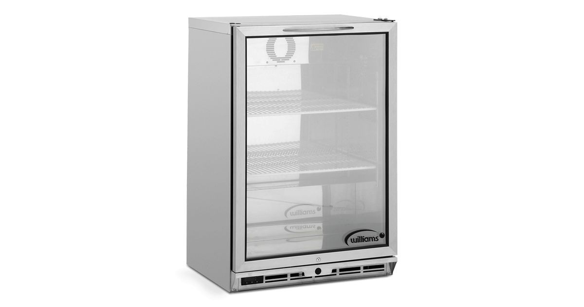 Williams BC1SS 152 Ltr Undercounter Single Glass Door Stainless Steel ...