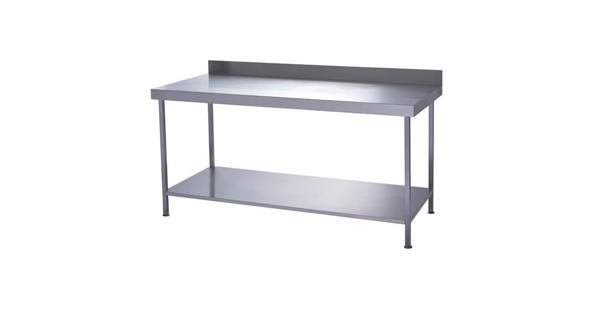 Parry TAB17700-WALL 1700mm Stainless Steel Wall Table with One ...