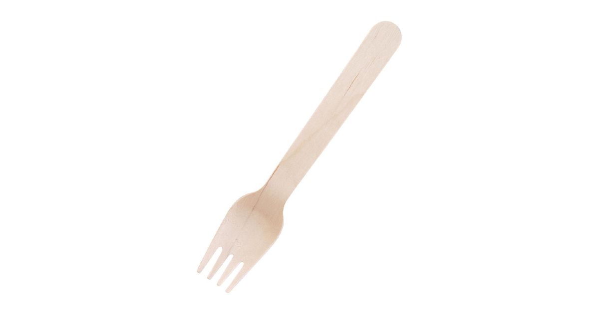 Fiesta Compostable CD903 Disposable Wooden Forks (Pack of 100 ...