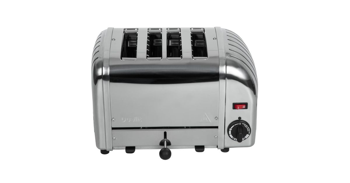 Dualit 43021 4 Bun Polished Toaster - Catering Appliance Superstore