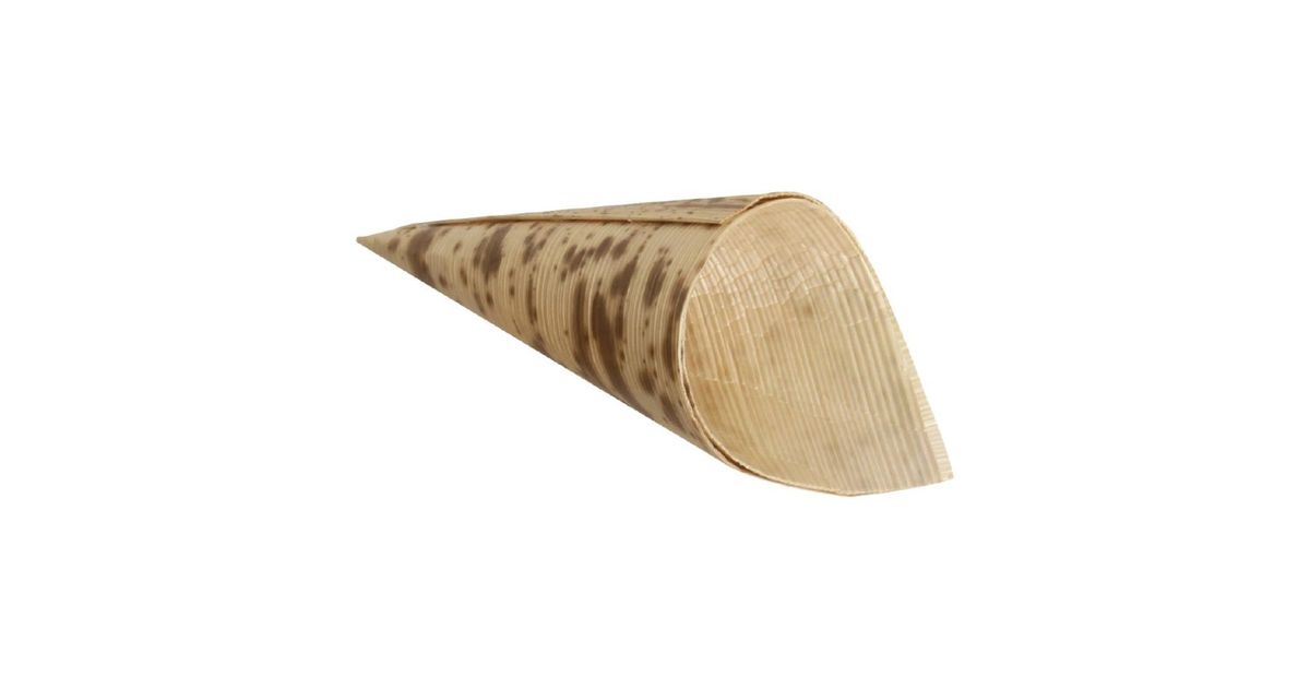 Fiesta Compostable DK385 Bamboo Canape Cones (Pack of 200) - Catering ...