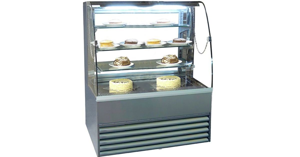 Frost-Tech P75-120 1200mm Wide Curved Glass Patisserie Serve Over ...