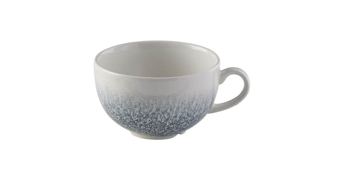 Churchill Studio Prints Raku Duo FS932 Cappuccino Cups Topaz Blue 340ml ...