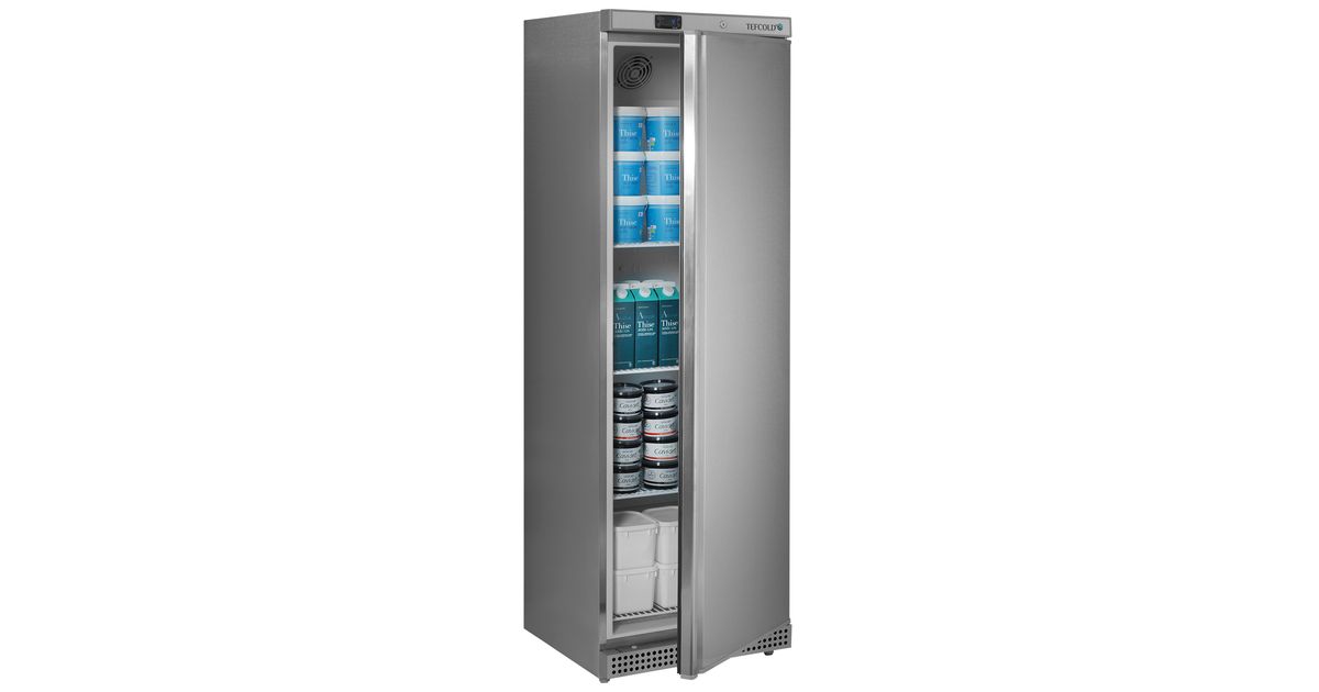 Tefcold UR400S Light Duty 374 Ltr Upright Single Door Stainless Steel ...