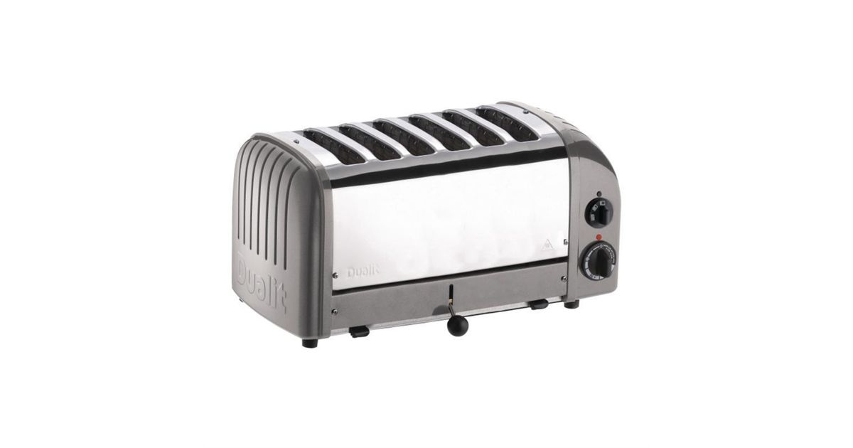 Dualit 60147 6 Slice Vario Metallic Silver Toaster - Catering Appliance ...