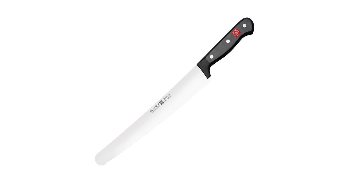 Wusthof Knives FE194 Gourmet Serrated Pastry Knife Black 10" - Catering ...