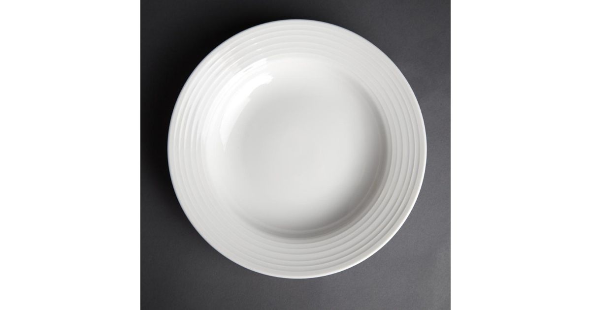 Olympia Linear U095 Pasta Plate - Catering Appliance Superstore