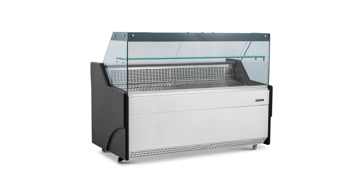 Blizzard BFG200WH 1965mm Wide Flat Glass Serve Over Counter Display ...