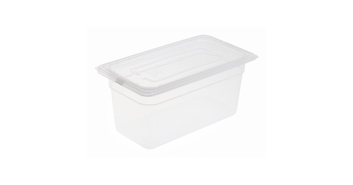 Vogue GJ520 Polypropylene 1/3 Gastronorm Containers with Lids 150mm ...