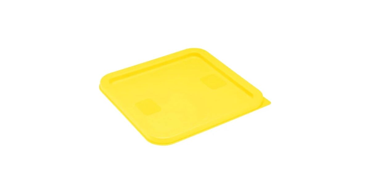 Hygiplas HY420 Square Measuring Container Lid Yellow Medium - Catering ...