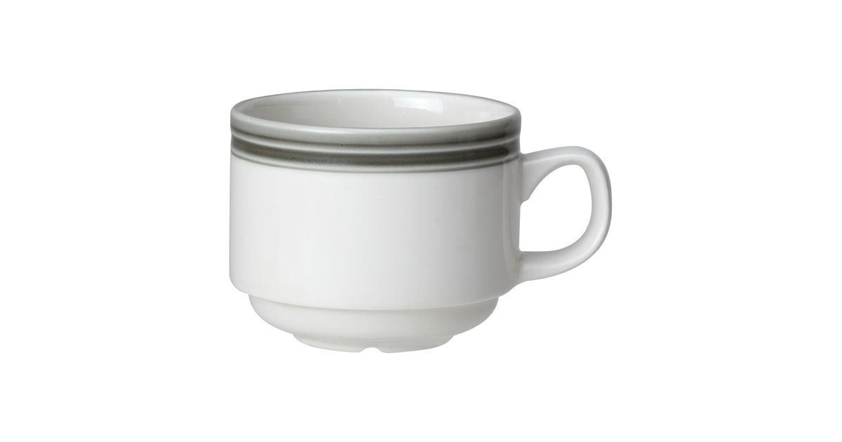 Steelite Bead VV2670 Truffle Stacking Cups Grey 200ml (Pack of 12 ...