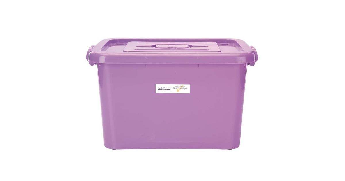Mercer Culinary Allergen FB521 Polypropylene Safety Storage Box Purple ...