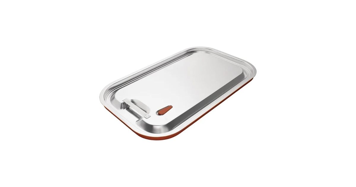 Vogue CP268 Stainless Steel & Silicone Sealable 1/1 Gastronorm Tray Lid ...