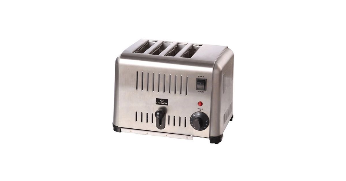 Chefmaster HEA895 4 Slice Stainless Steel Toaster - Catering Appliance ...