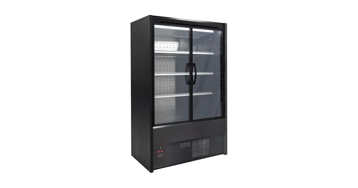 Zoin Cervinho UA055-100 1000mm Wide Black Multideck Display Fridge With ...