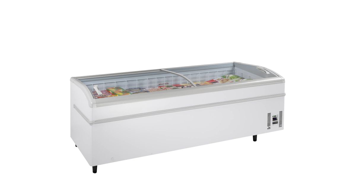 Tefcold SUPER 250DE 1030 Ltr White Island Display Chest Freezer With ...