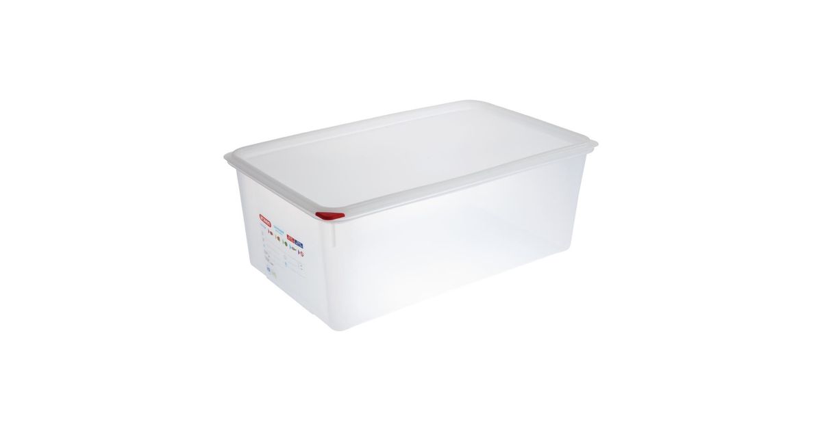 Araven DL984 Polypropylene 1/1 Gastronorm Food Storage Box with Lids 28 ...
