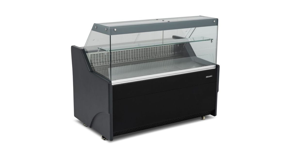 Blizzard BFG150BK 1590mm Wide Flat Glass Serve Over Counter Display ...
