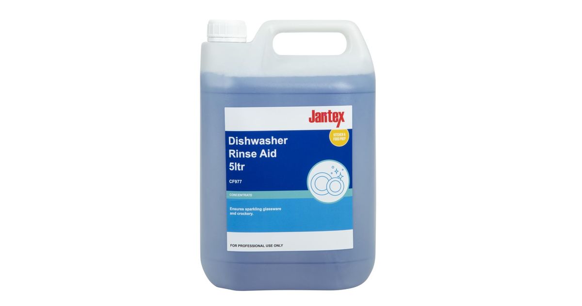 Jantex CF977 Dishwasher Rinse Aid Concentrate 5Ltr - Catering Appliance ...