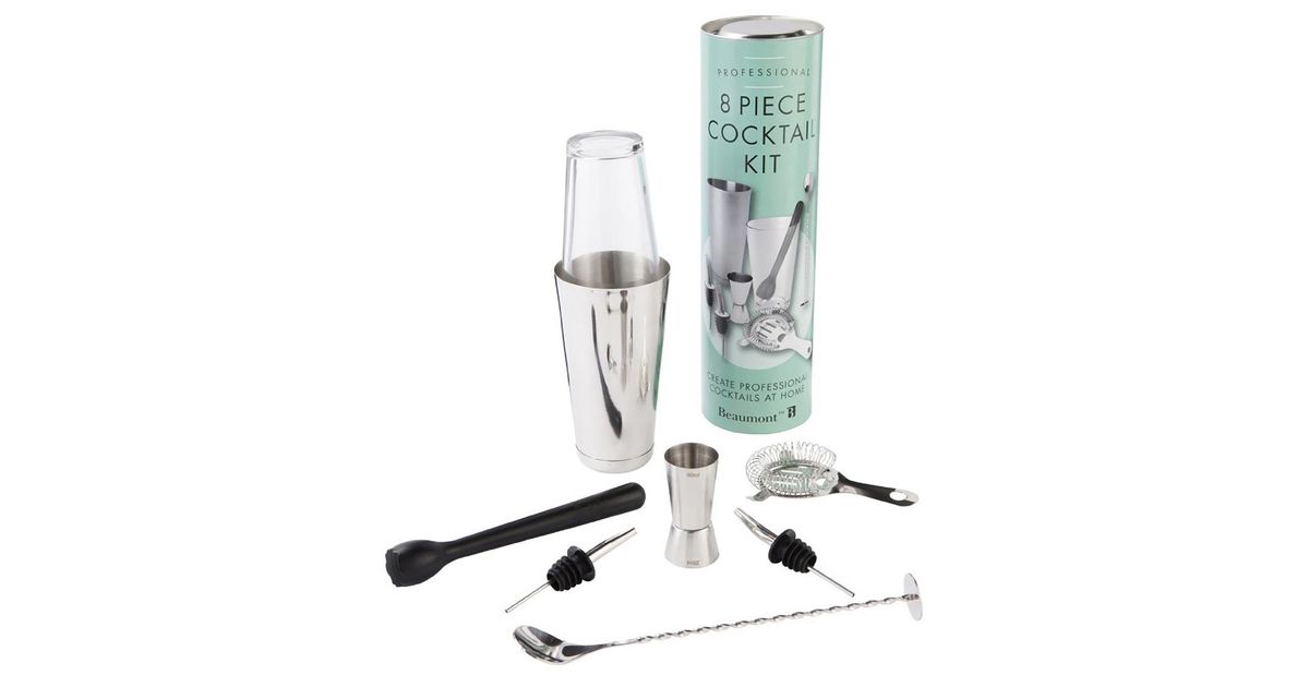 Beaumont CZ481 8-Piece Cocktail Kit Set - Catering Appliance Superstore