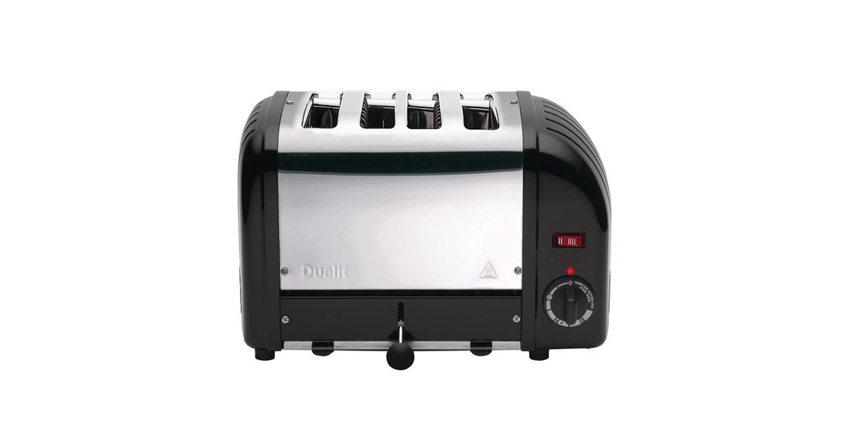 Dualit 43027 4 Bun Black Toaster - Catering Appliance Superstore