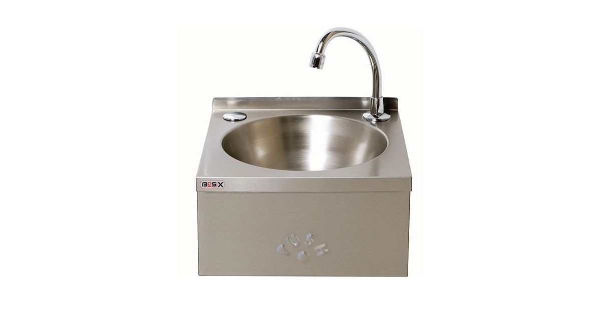 Mechline BaSix WS3-KVS Push-Front Hands-Free Mechanical Operation Wash ...