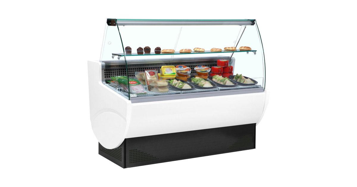 Tefcold TAVIRA II 100 980mm Wide Curved Glass Serve Over Counter ...