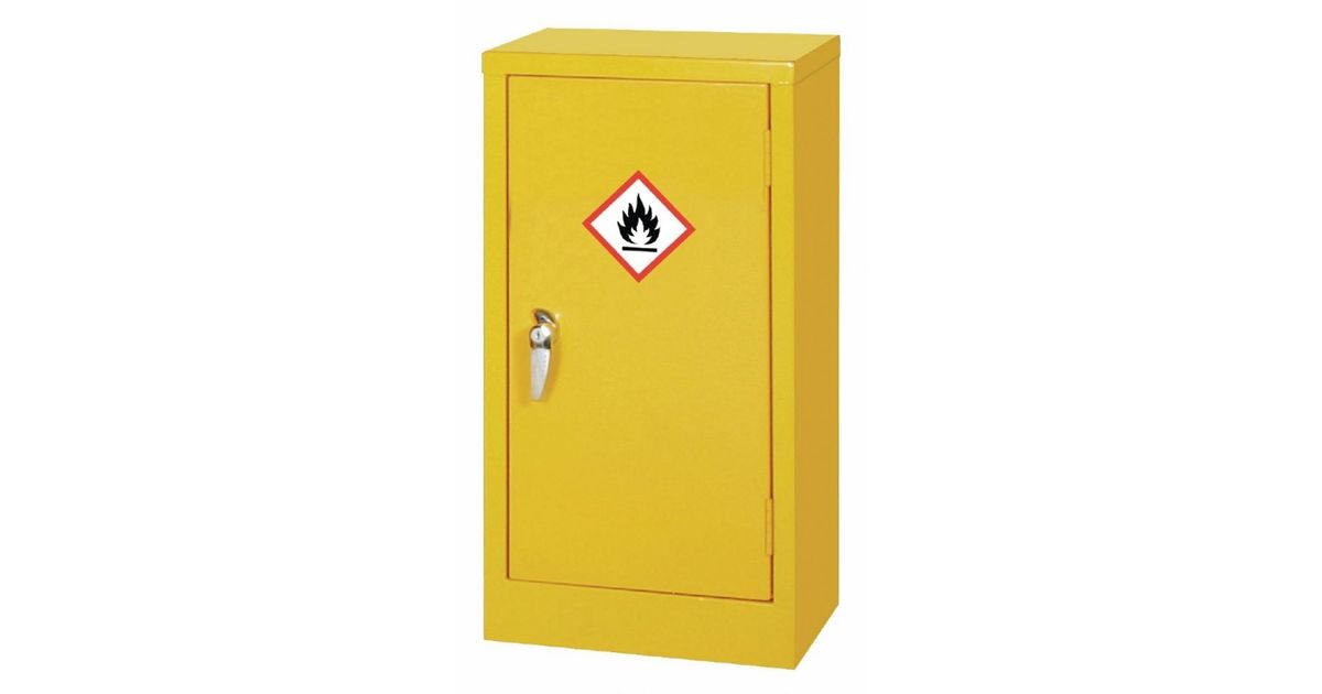 Elite Lockers CD998 Hazardous Substance Cabinet Single Door Yellow ...