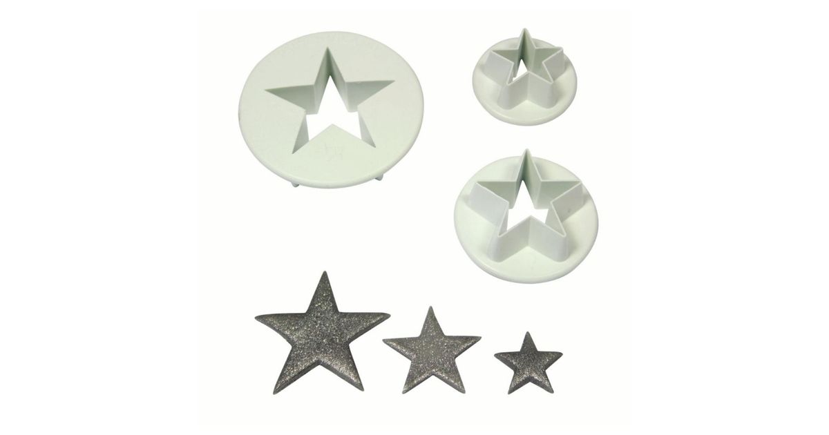 PME GL238 Star Pastry Cutters (Pack of 3) - Catering Appliance Superstore