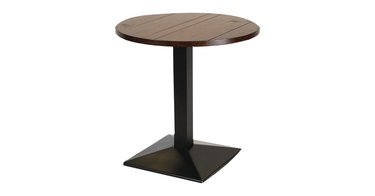 Non Branded FT511 Turin Metal Base Pedestal Round Table with Vintage ...