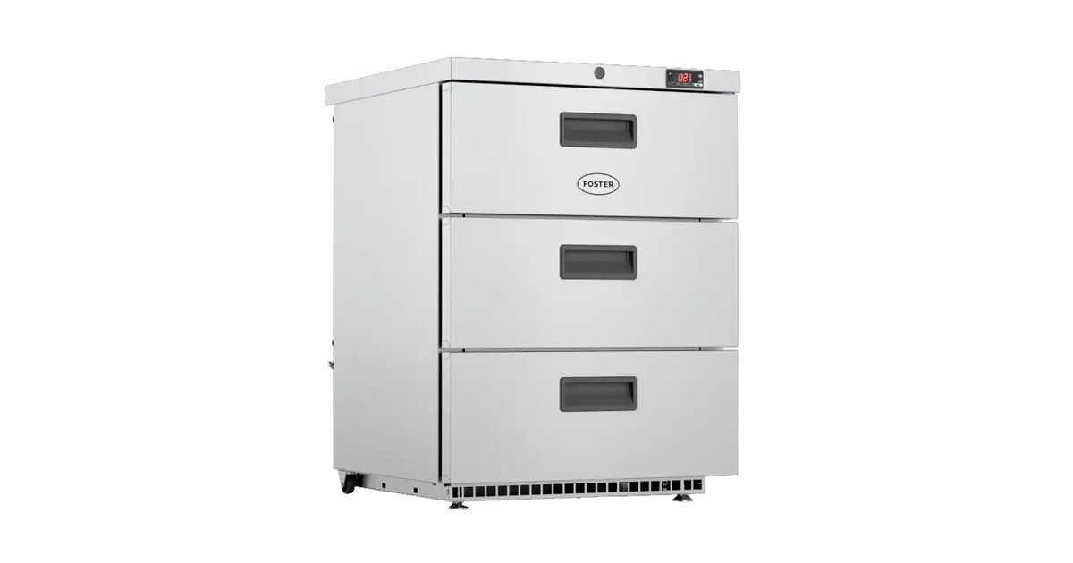 Foster HR150/3D 150 Ltr 3 Drawer Stainless Steel Refrigerated Prep ...