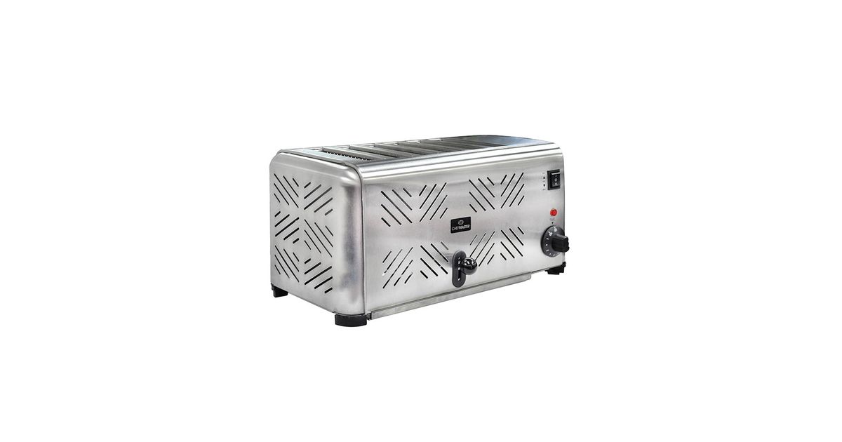 Chefmaster HEA896 6 Slice Stainless Steel Toaster - Catering Appliance ...
