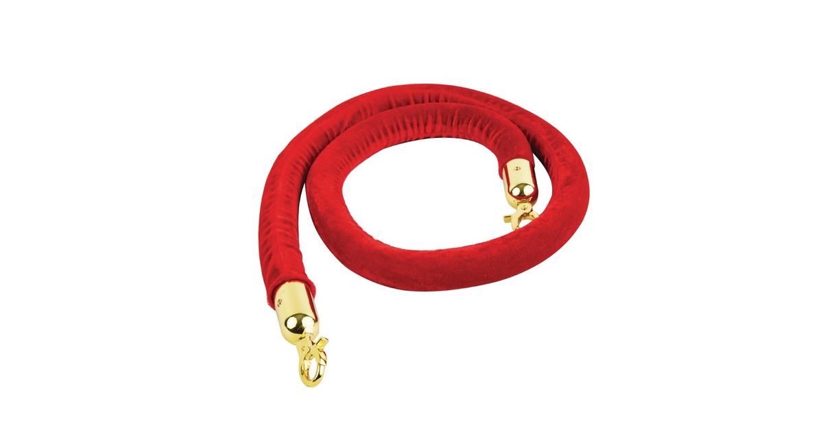 Bolero W612 Red Barrier Rope 1.5m - Catering Appliance Superstore