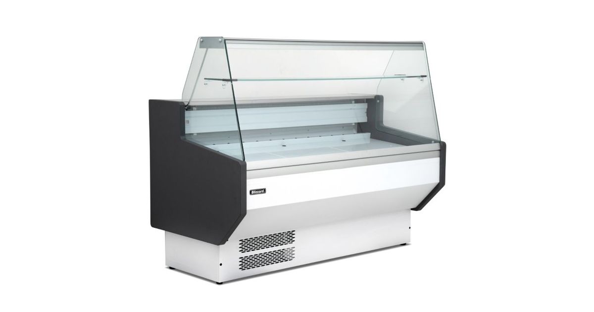 Blizzard ZETA150 1525mm Wide Flat Glass Serve Over Counter Display ...