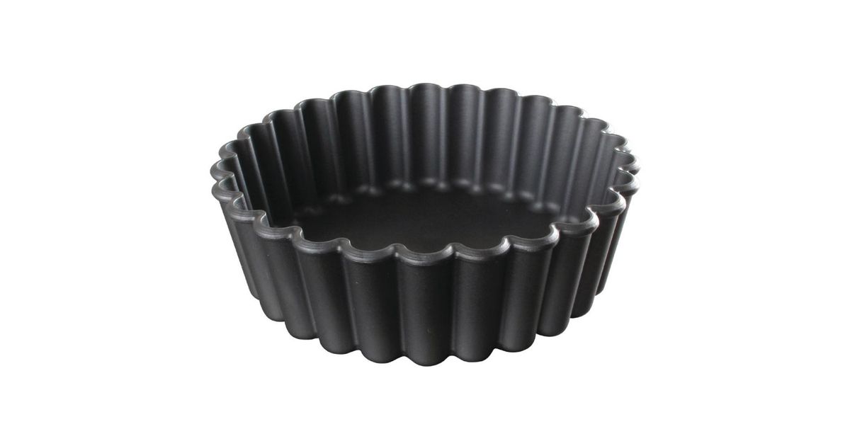 Matfer Bourgeat DN949 Exoglass Mini Pie Moulds Fluted 100mm (Pack of 12 ...