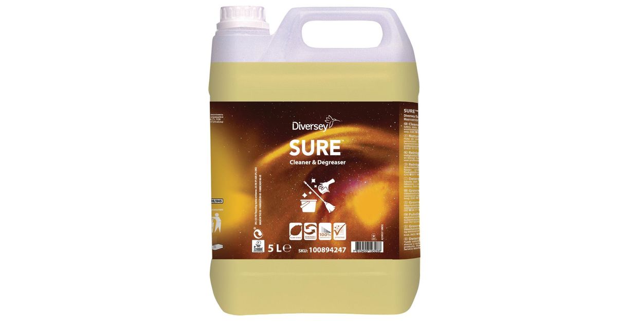 Diversey SURE CX838 Kitchen Cleaner & Degreaser Concentrate 5 Ltr ...