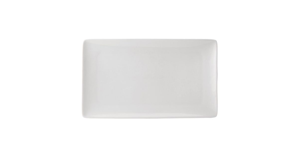 Utopia Pure White Rectangular Plates