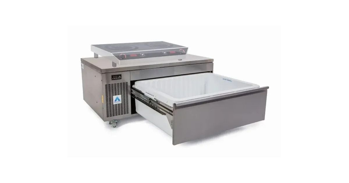 Adande VCR1/HCW 4 x 1/1GN Stainless Steel Dual Temperature Fridge ...