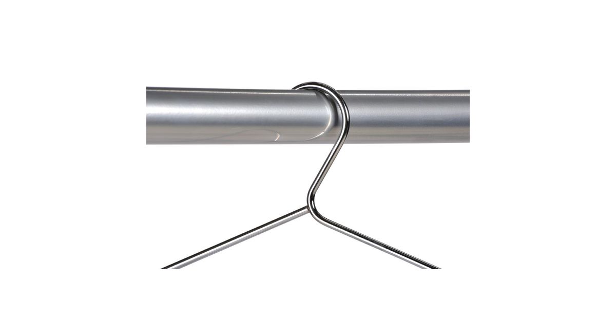 Commercial Hangers DP917 Chrome Plated Steel Hangers (Pack of 50 ...