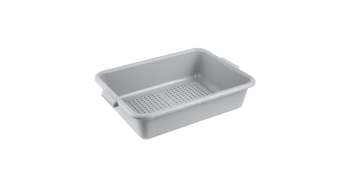 Vogue DN583 Polypropylene Perforated Food Storage Box Grey 18Ltr ...