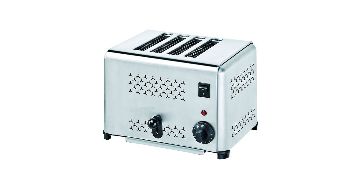 CaterChef 15040 4 Slice Stainless Steel Toaster - Catering Appliance ...