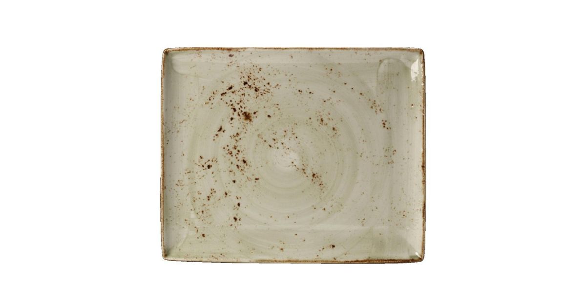 Steelite Craft V054 Green Rectangular Platters 330 x 270mm (Pack of 6 ...